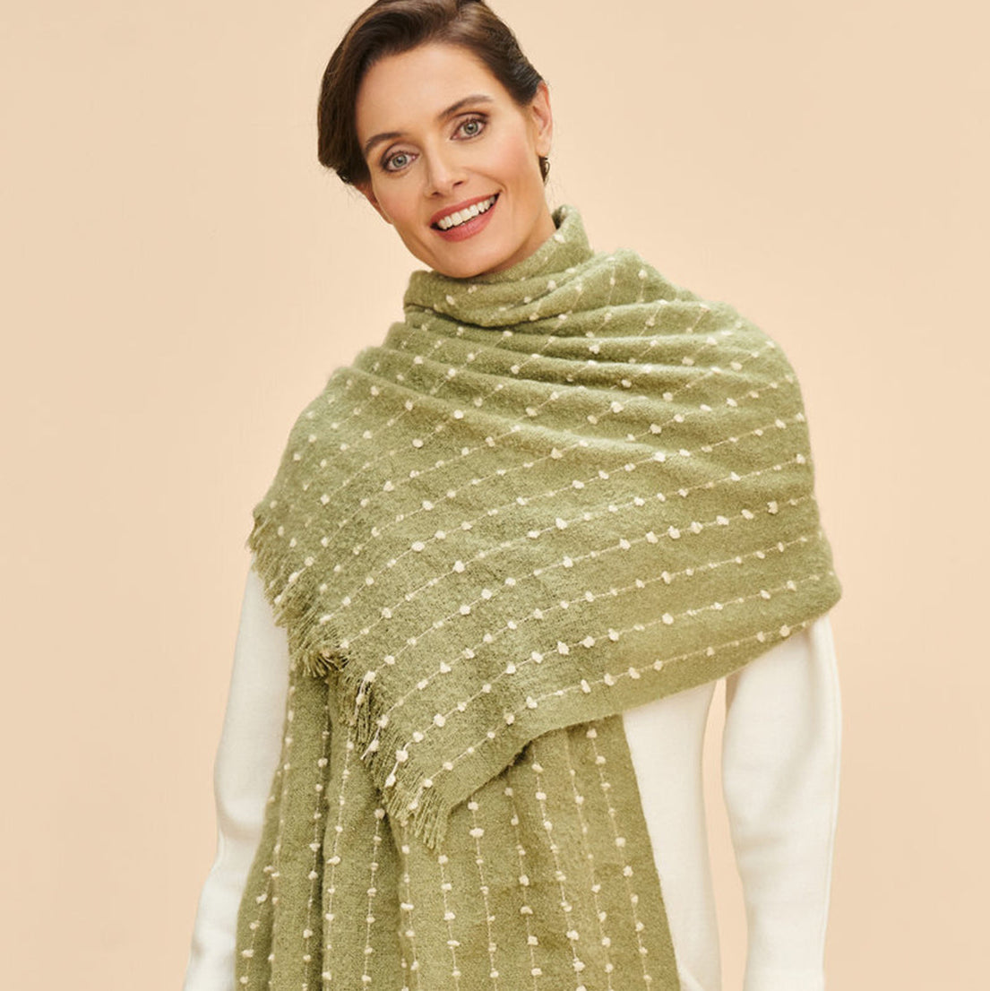 Dakota Cosy Scarf - Sage – Daisy Lanes
